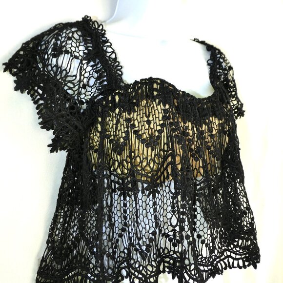 Stone Cold Fox | Tops | Stone Cold Fox Moroccan Black Lace Holy Tube ...
